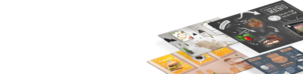 Digital signage for restaurants, cafés and bars - AISS Technologies